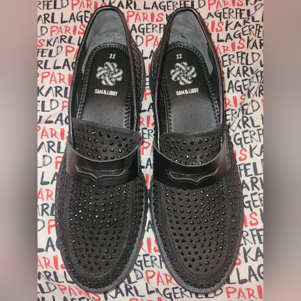 Sam & Libby Ravena Jeweled Loafers Women's Size 11 Nw… - Gem